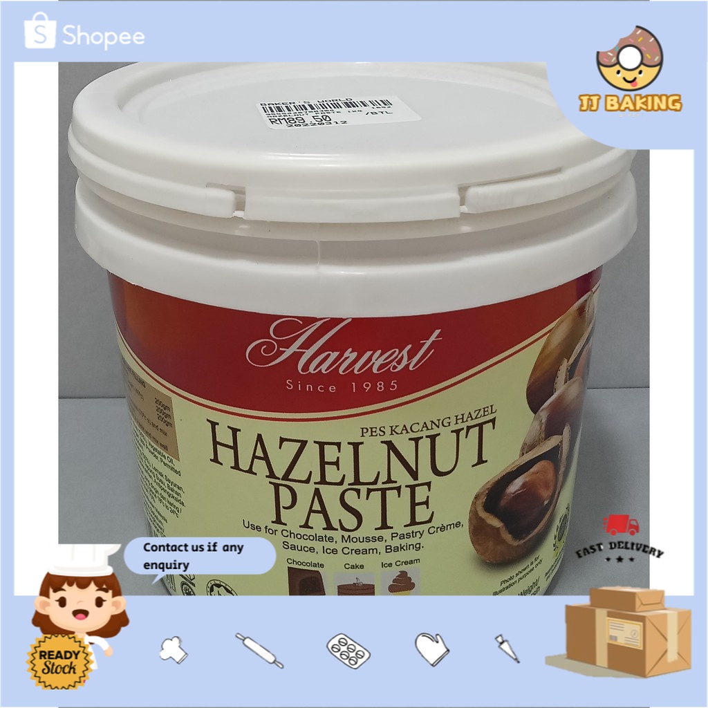 Hazelnut Paste / Pes Kacang Hazel 1 Kg - HALAL - NATURAL TASTE | Shopee ...
