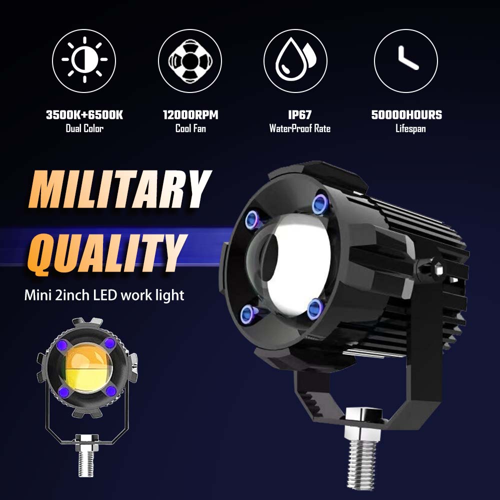 BraveWay Car Led Work Light Bar 2inch 12D 120W Mini Spot Driving Lamp ...