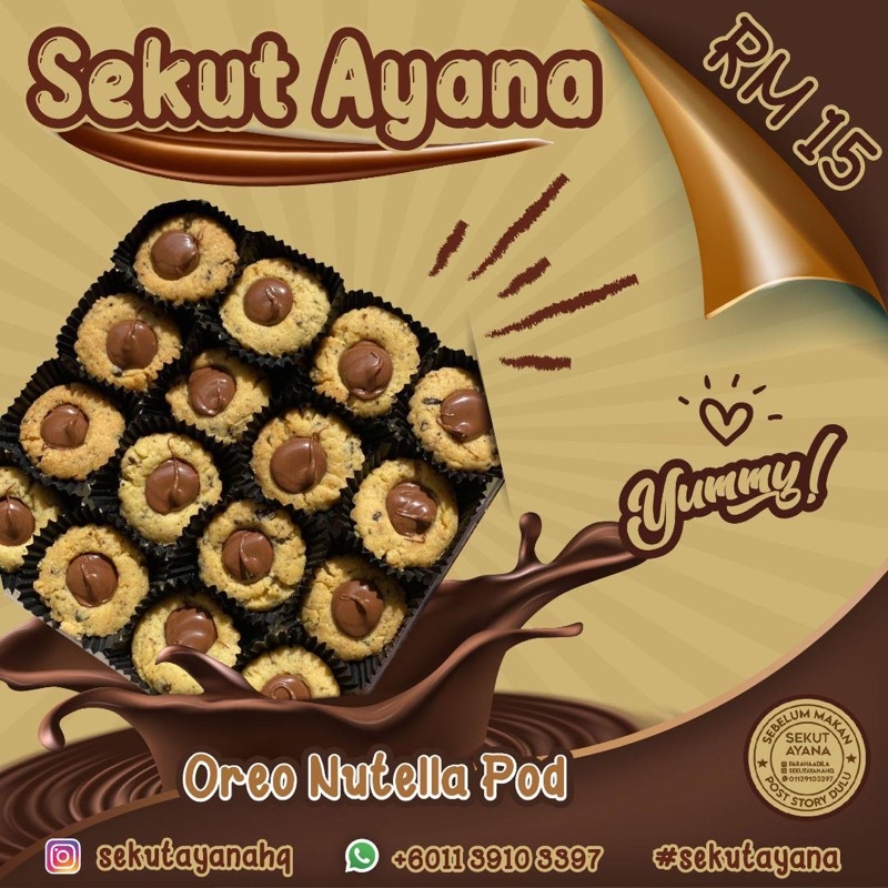[HOMEMADE] NUTELLA POD | NUTELLA BUTTON | COOKIES LELEH MIX 5 FLAVOUR ...