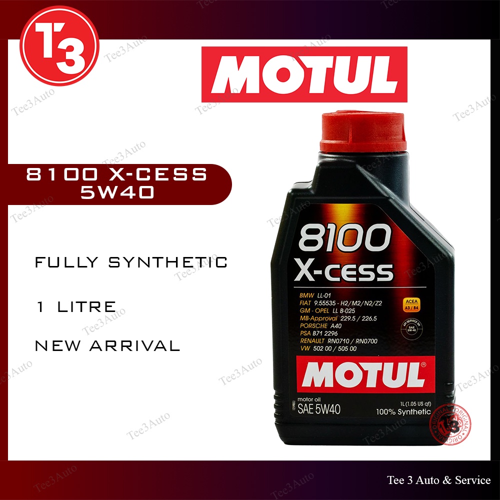 Motul 8100 X-Cess 5w40 fully Engine Oil (1L) | Shopee Malaysia