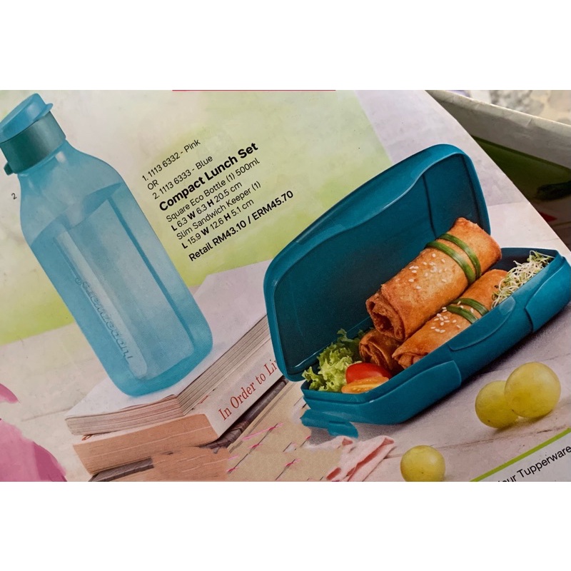 Tupperware Compact Lunch Set (1SET) | Shopee Malaysia