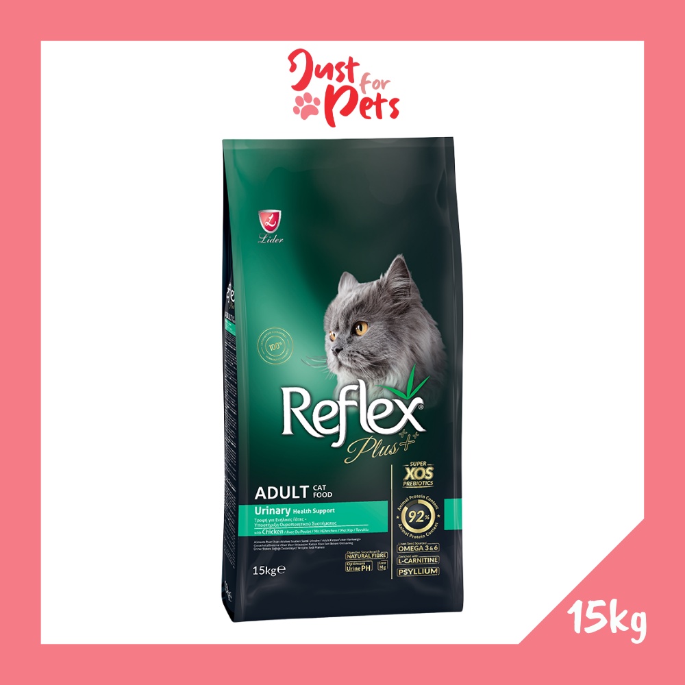 Reflex Plus 15kg Dry Cat Food (Kitten/Chicken/Salmon/Lamb & Rice/Sterilised/Urinary) | Shopee ...