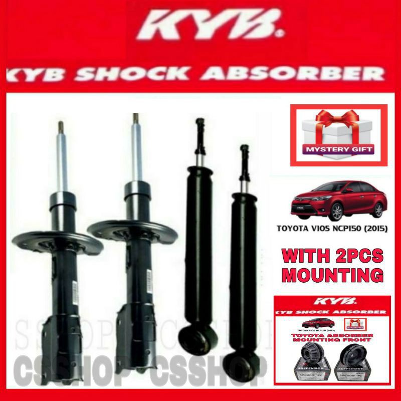 KYB TOYOTA VIOS NCP150 NSP150 NSP151 ( 13-2021) ABSORBER FRONT AND REAR GAS KYB ORIGINAL KAYABA ...
