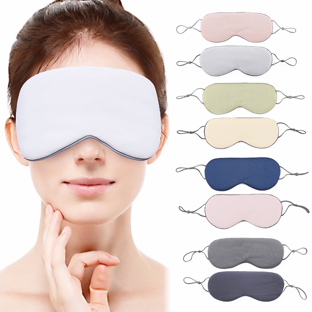 Soft Skin-friendly Eyepatch Unisex Ice Silk Breathable Eye Mask Warm ...