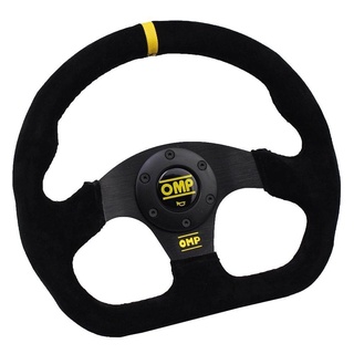 Universal OMP Racing Super Quadro Suede Flat Bottom 330MM Racing Sport ...