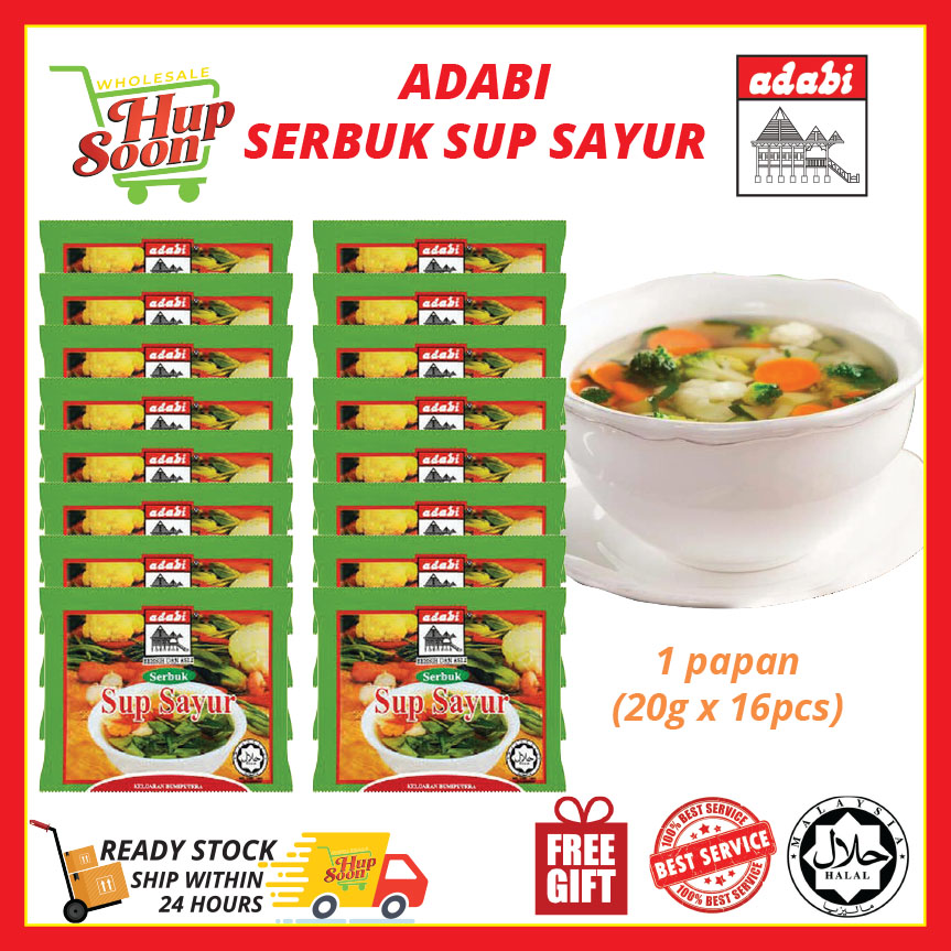 [READY STOCK] ADABI SUP SAYUR PAPAN (20GX16PCS) | Shopee Malaysia