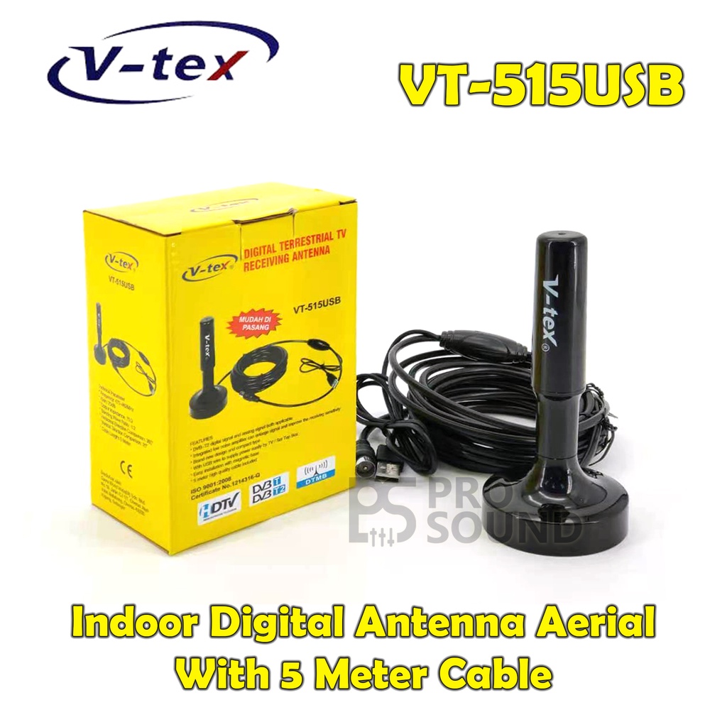 V TEX DIGITAL TERRESTRIAL TV RECEIVING ANTENNA VT-515USB | Shopee Malaysia