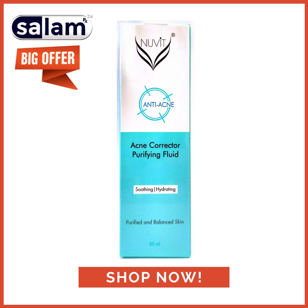 [CLEARANCE!] NUVIT ACNE CORRECTOR PURIFYING FLUID 30ML (EXP: 5/24 ...