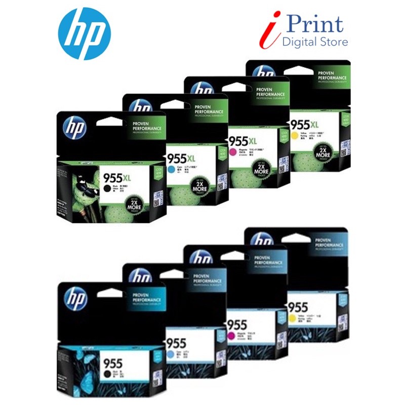 HP 955/955XL BLACK/CYAN/MAGENTA/YELLOW INK CARTIDGE [100% ORIGINAL ...
