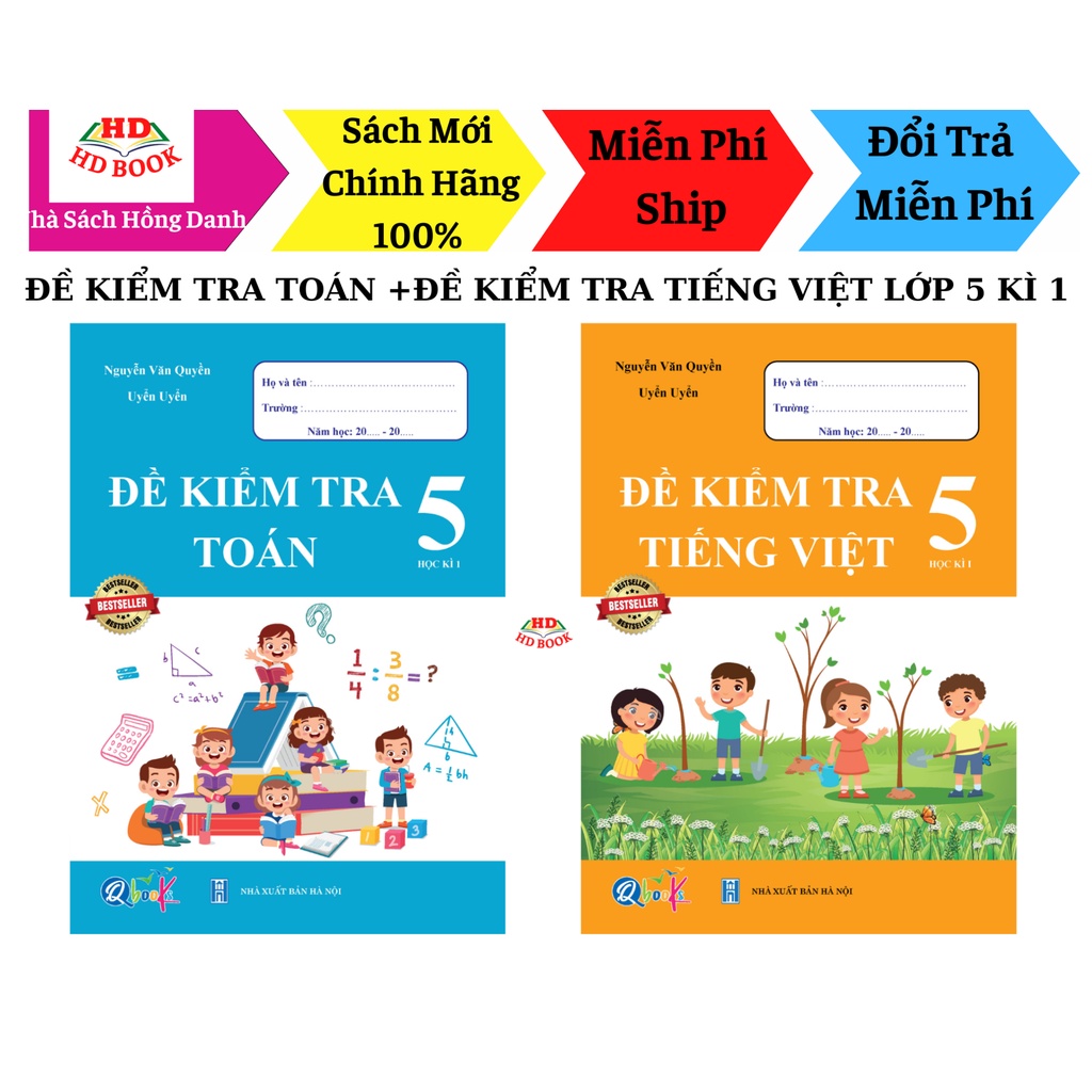 Book - Grade 5 Math and Vietnamese TESTS Combo - Volume 1 (2 books ...