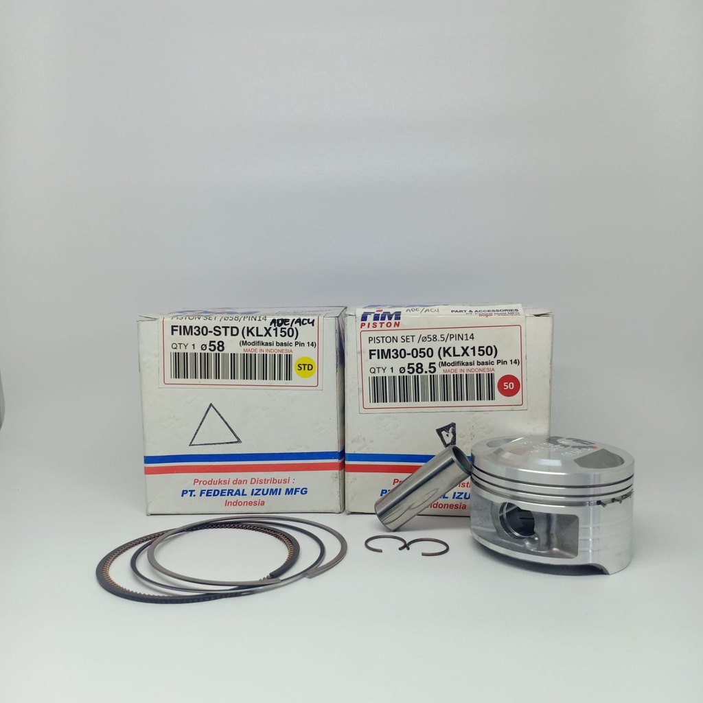 Piston KIT PISTON KIT PISTON Or TORAK KAWASAKI KLX 150 FIM30 PIN14 ...