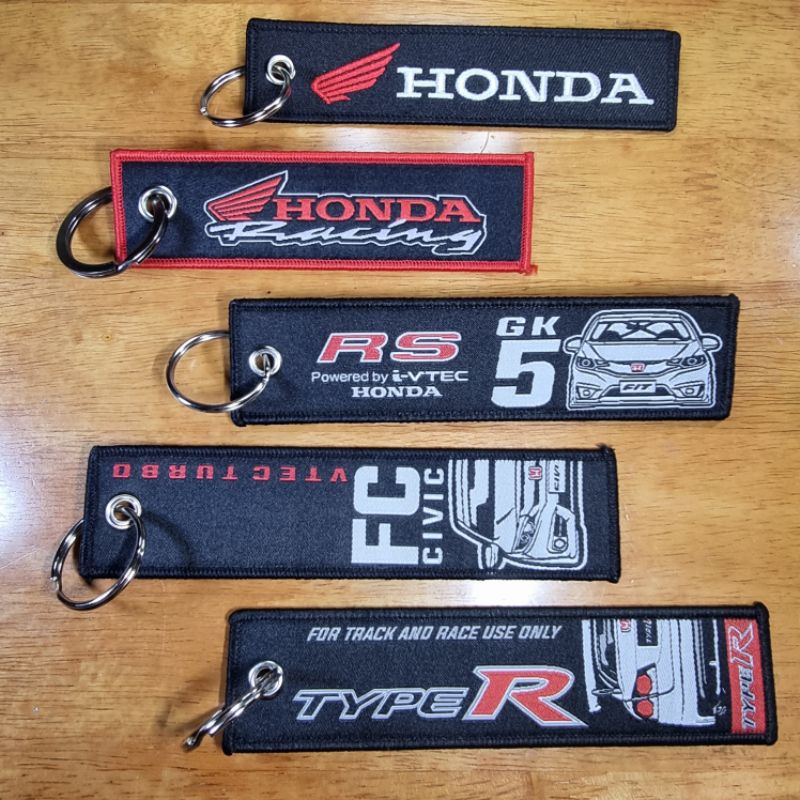 Keychain Honda Type R FC GK5 RS Motorsport Automotive brand Woven ...