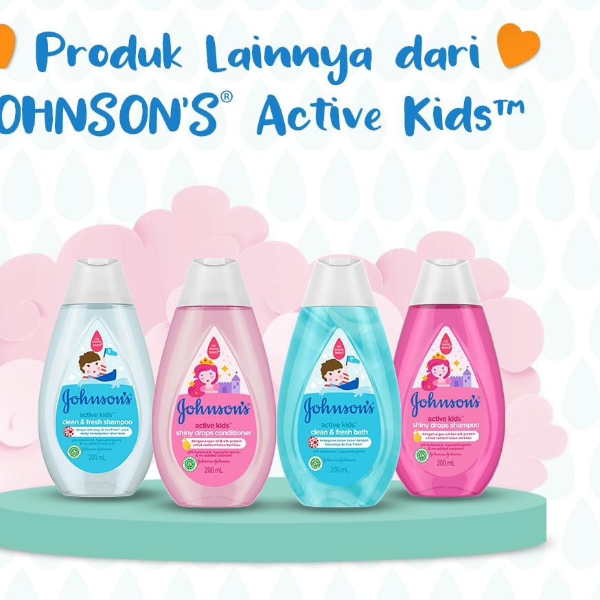 (Original) Johnson 's Active Kids Shiny Drops Shampoo 200 ml | Shopee ...