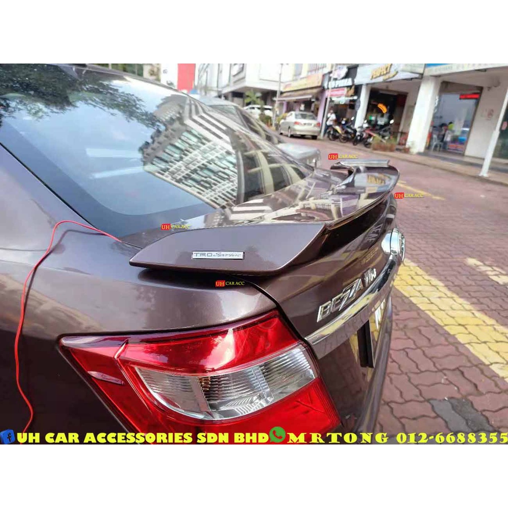 Perodua Bezza Trd Sportivo Abs Spoiler With Led Brake Light Lamp With ...