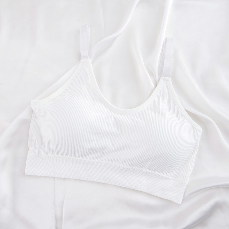 1 3 Pieces Sports Bra With Thread Without Steel Rim Shopee Malaysia