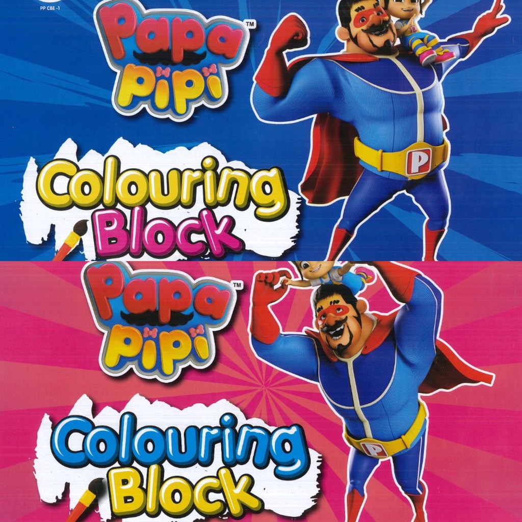 MEDIA BOOKS : PAPA PIPI COLOURING BLOCK ( PP CBE ) | Shopee Malaysia