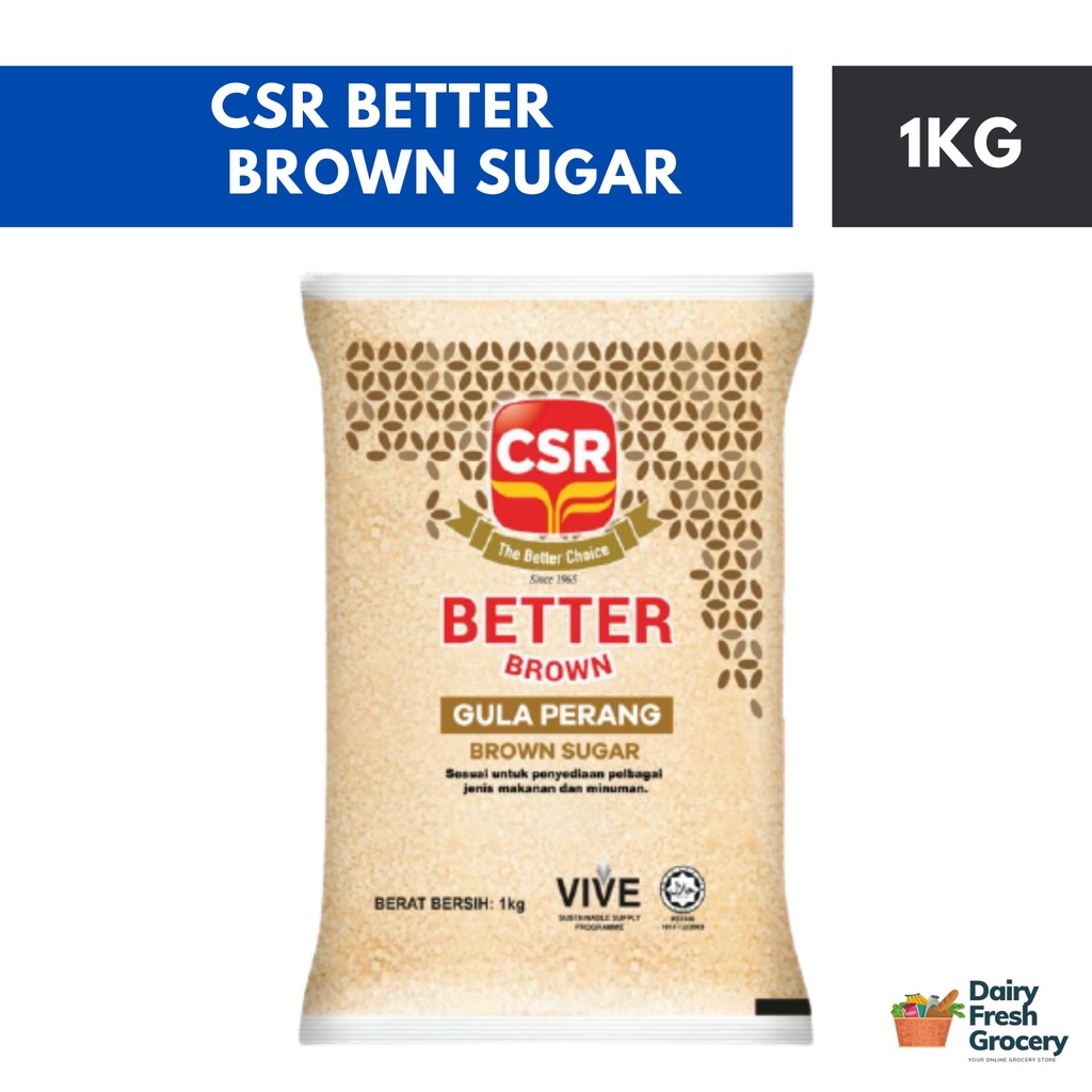 CSR Better Brown Sugar -1kg | CSR Better Gula Perang | Shopee Malaysia