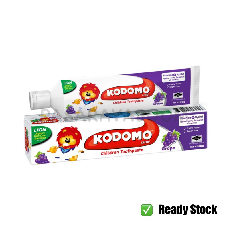 KODOMO LION Kids Toothpaste - Grape (40g) | Shopee Malaysia