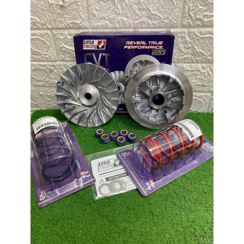 UMA RACING UR CVT PULLEY DRIVE FACE * VERSION V3 * with 11G ROLLER NVX 155 v1&v2 / NMAX 155 v1 ...