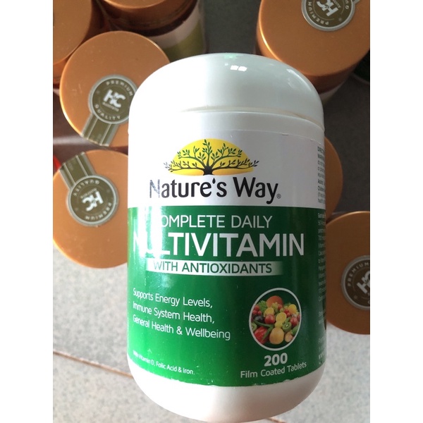Multivitamin, Multivitamin Combined With Seaweed, 200 Tablets | Shopee ...