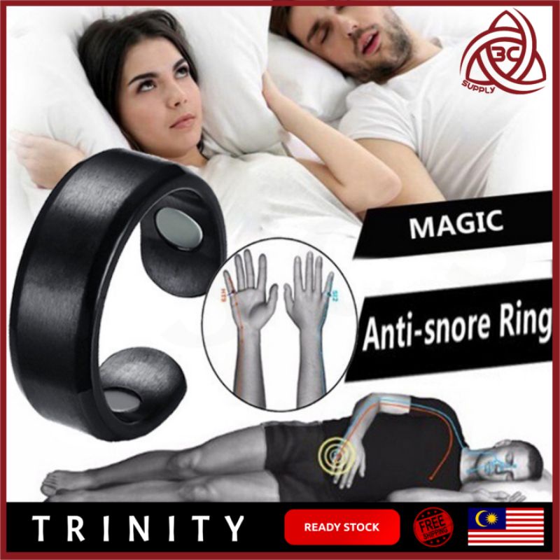 Anti Snore Magnetic Stone Treatment Ring Magnet Rings Acupressure ...