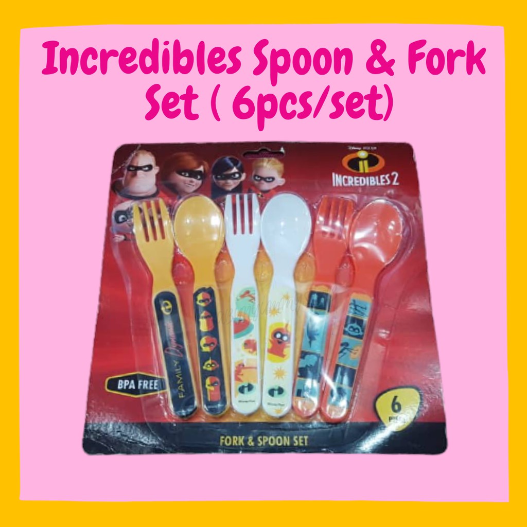 Disney Spoon & Fook Set for Children and Baby / Set Sudu dan Garfu ...