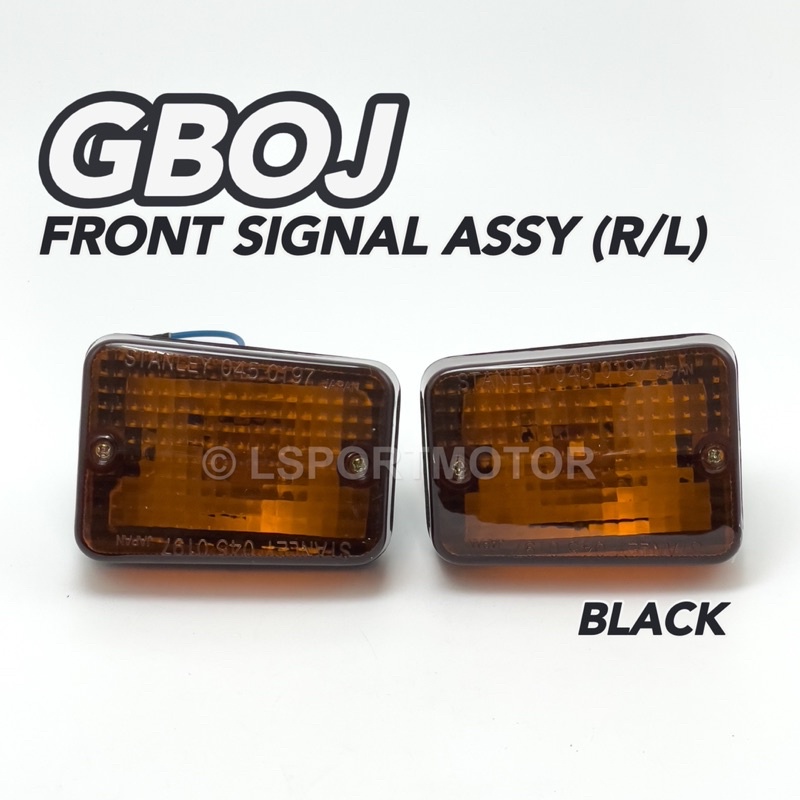 HONDA GBOJ FRONT SIGNAL ASSY (BLACK) R/L SIGNAL LAMP ASSY GBOJ C70 ...