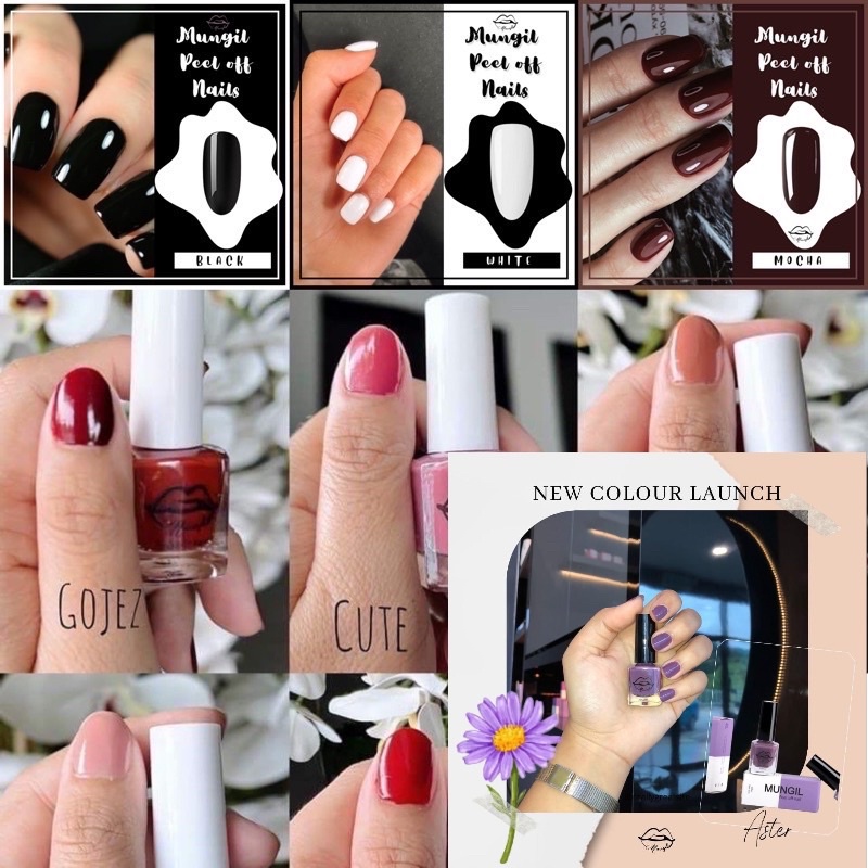🔥ORIGINAL HQ🔥[READY STOCK] Mungil Peel Off Nail | Shopee Malaysia
