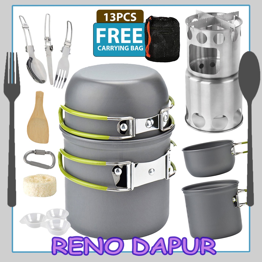 Camping Cookware Set Camping Cooking Set Hiking Cookware Picnic Cooking ...