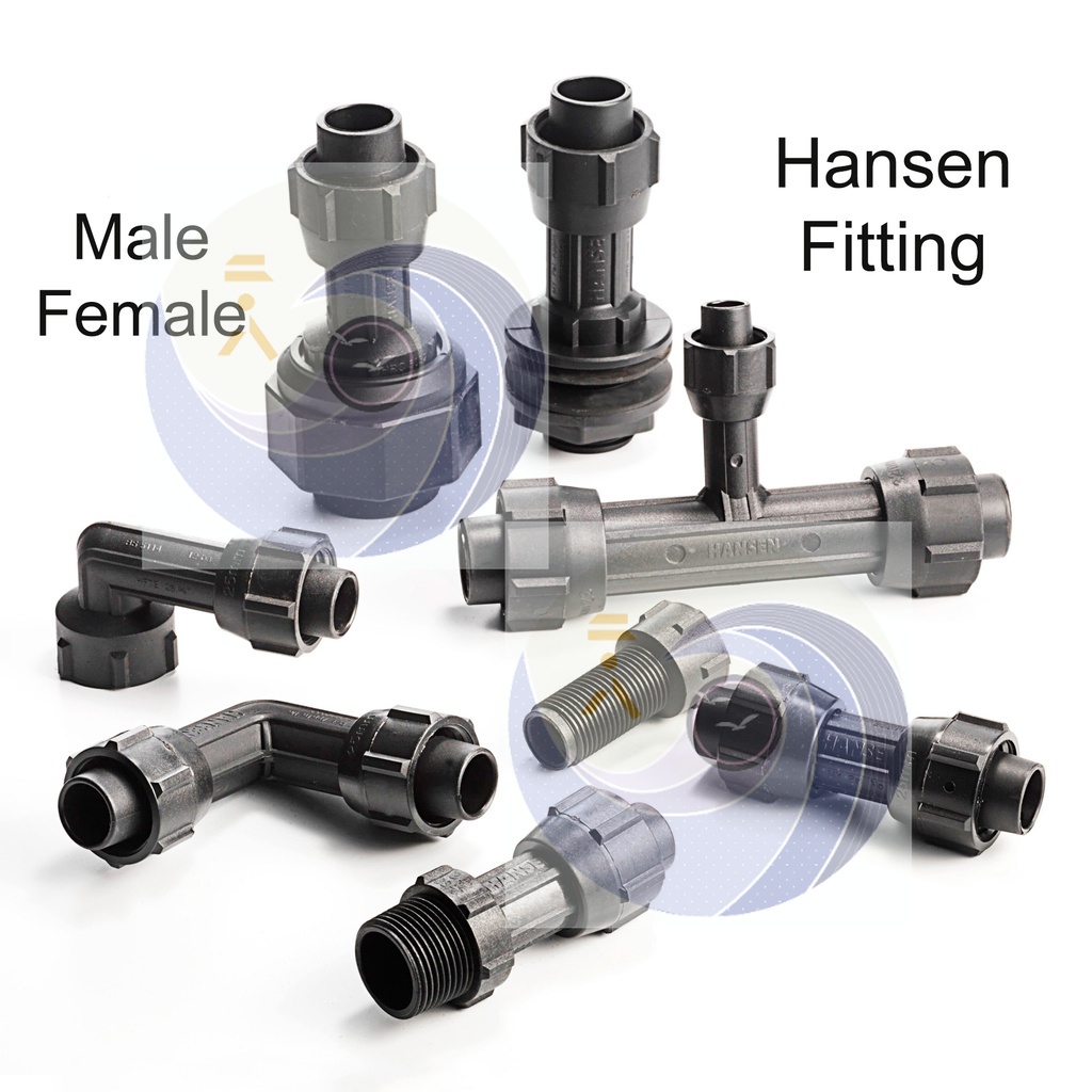 [ 1 UNIT ] Hansen Fitting PT socket elbow tee / V socket female socket ...