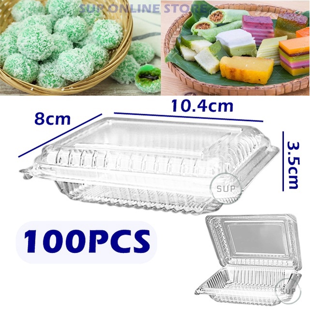 Plastic Tray with Lock Bakery / Disposable Plastic Clear Food Box ...