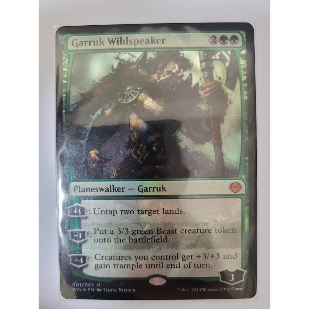 MTG Magic the gathering Garruk Wildspeaker (Foil) | Shopee Malaysia