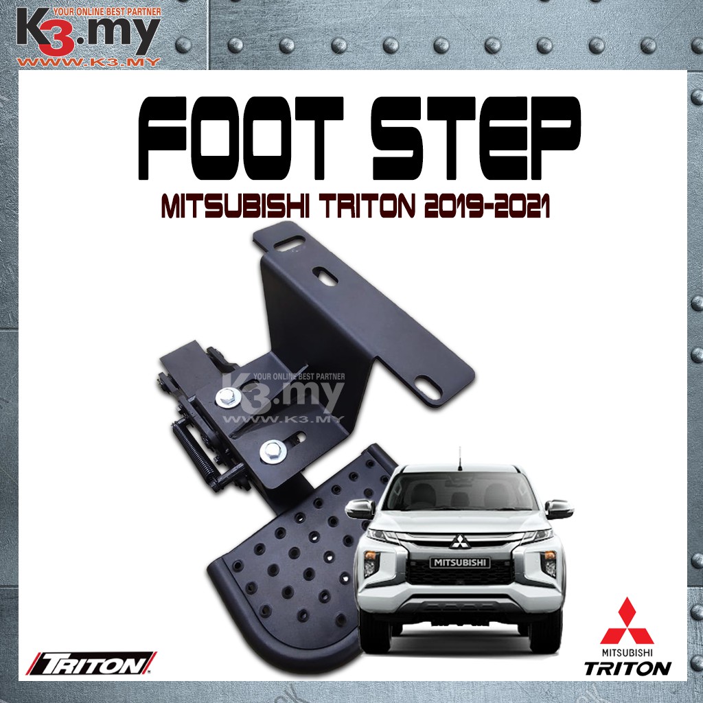 Mitsubishi Triton 2019-2021 Retractable Back 4x4 Rear Foot Step T-Step ...