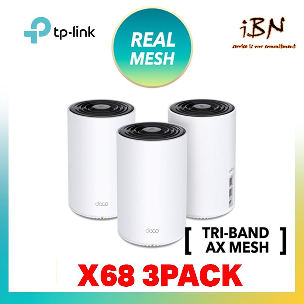 TP-LINK AX3600 Tri-Band WiFi 6 Whole Home Ai-Driven AX Mesh Router With ...