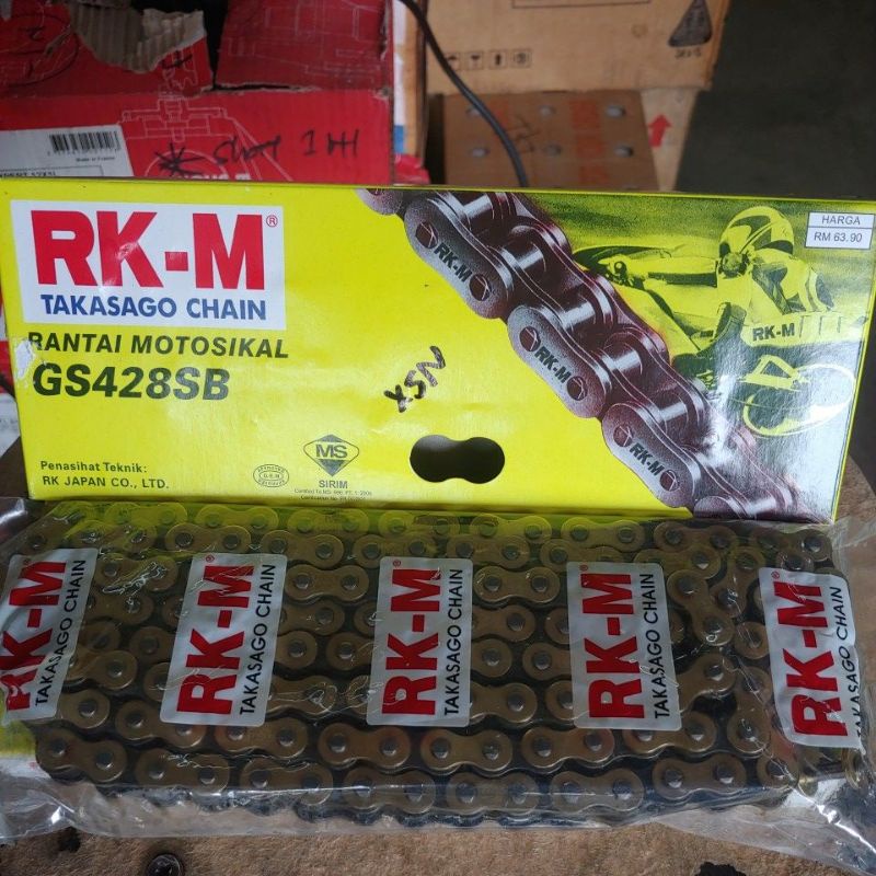 Rantai RK-M RKM 428 Gold GS428SB Original High Quality RK RS Y15 LC ...