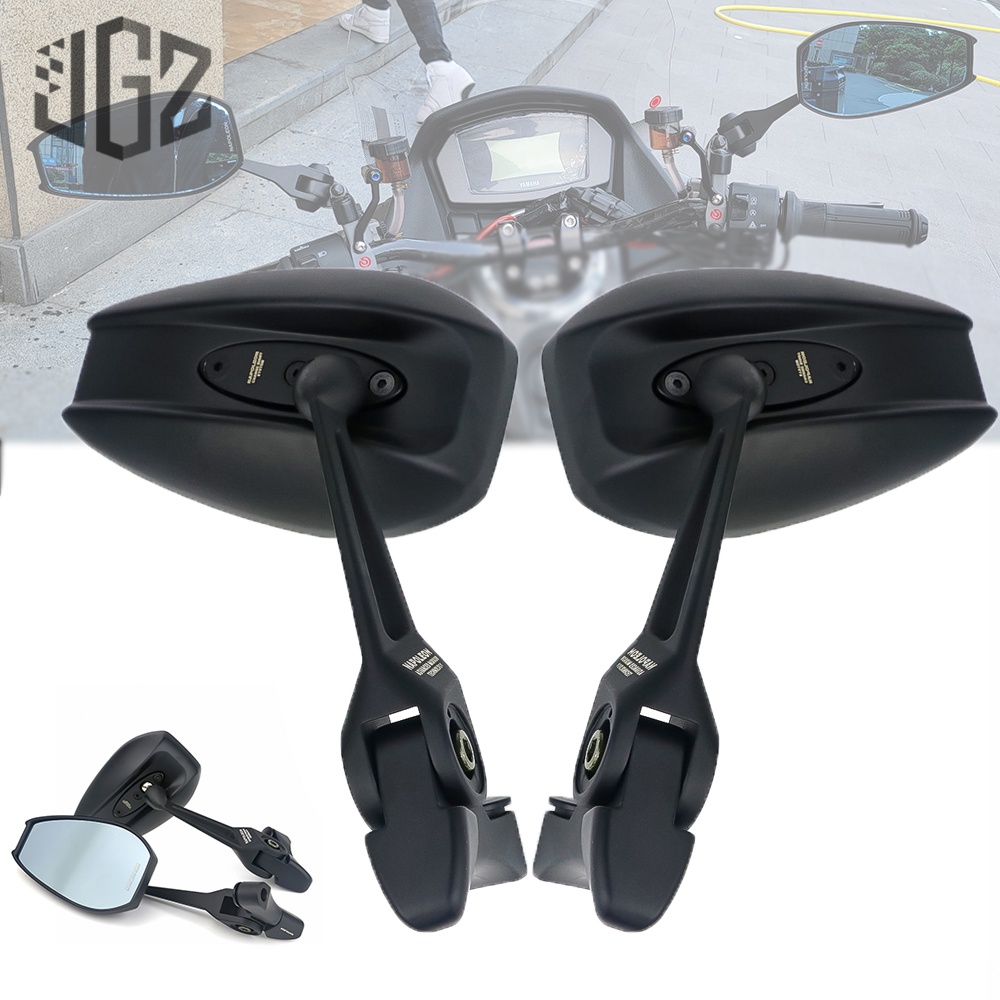 Universal Motorcycle Rearview Mirrors Blue Glass Napoleon Len Side ...