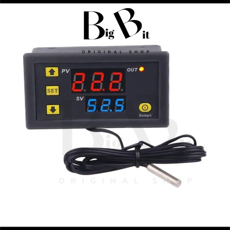 Bigbit W3230 Probe line 20A Digital Temperature Control LED Display Thermostat With Heat/Cooling ...
