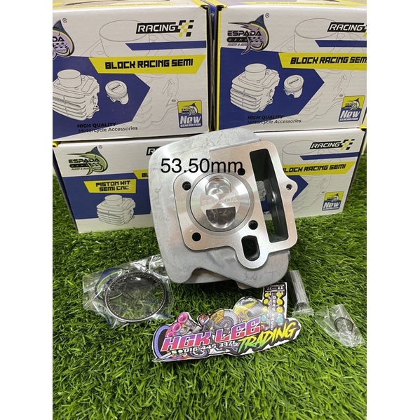 ESPADA RACING BLOCK EX5 DREAM WAVE100 53.50mm=54mm PISTON CNC NEW ...