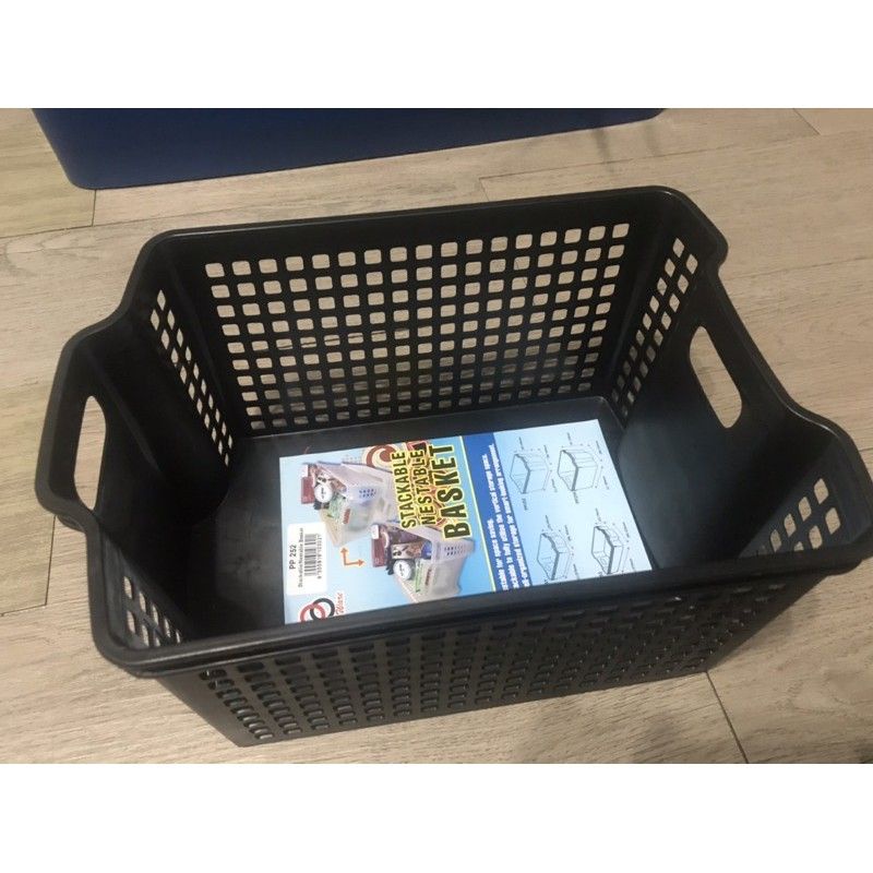Stackable Plastic Basket Container | Shopee Malaysia