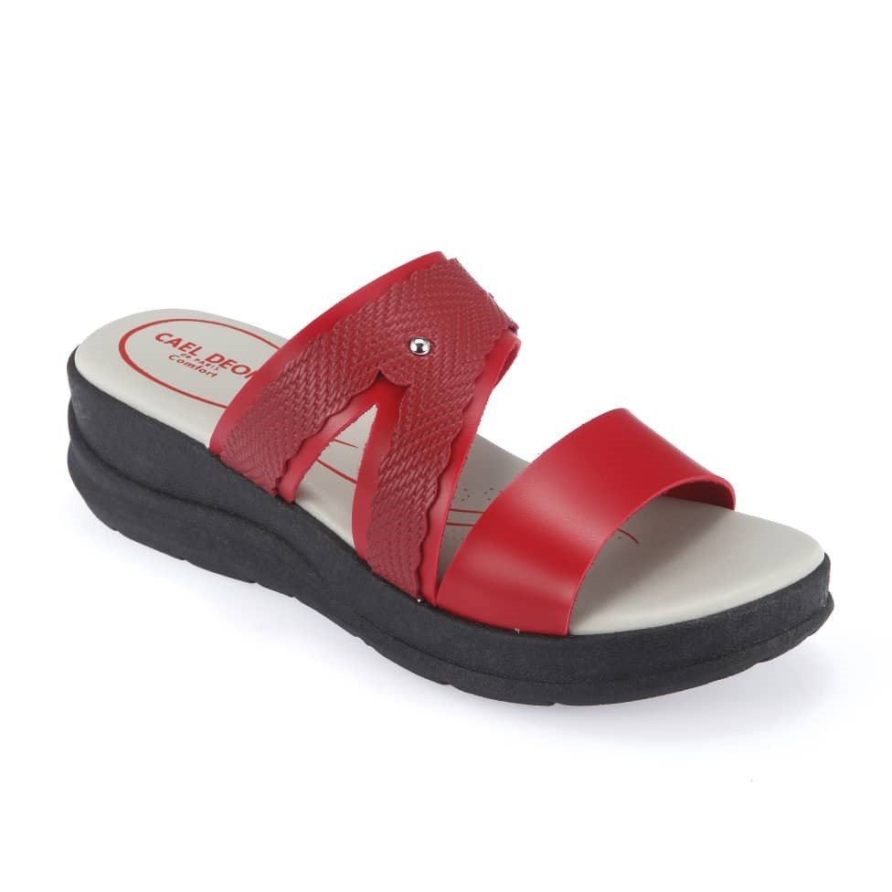 Ladies Comfort Sandals CD36219 (Red) | Shopee Malaysia