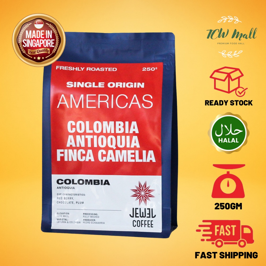 JEWEL COFFEE BEAN SINGLE ORIGIN COLOMBIA 250GM | Shopee Malaysia