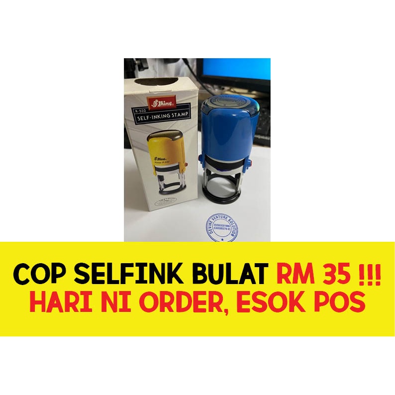 🔥COP/RUBBERSTAMP SELFINK UNTUK LOGO/NO SYARIKAT/DISEMAK OLEH SERENDAH ...