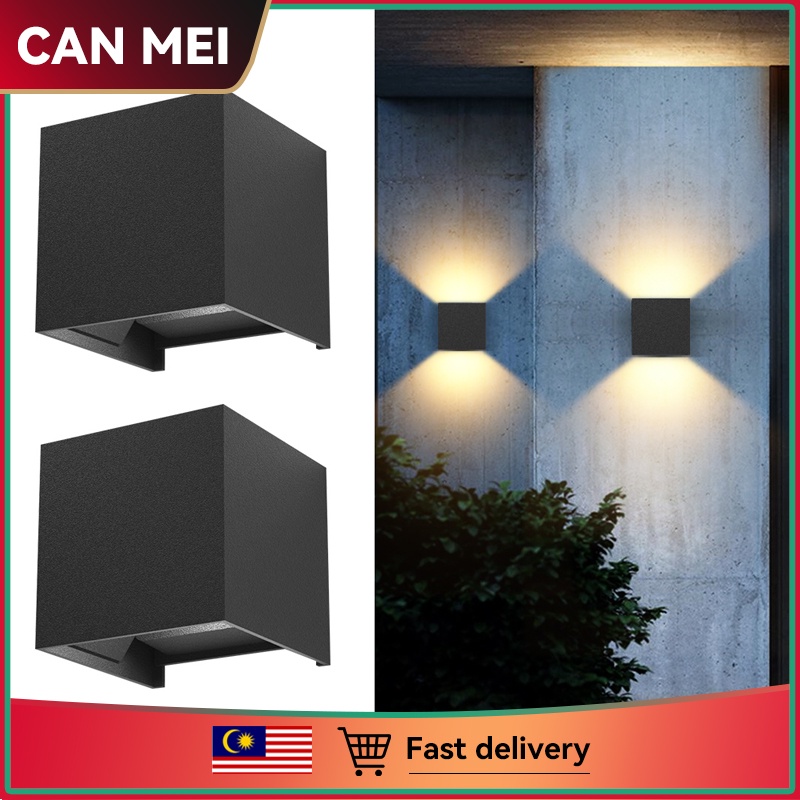 Wall lamp Indoor LED Modern Wall Light Fixture Lampu Dinding 6W Square ...