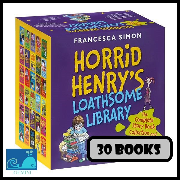 [30 BOOKS] HORRID HENRY'S LOATHSOME LIBRARY - THE COMPLETE STORYBOOK ...