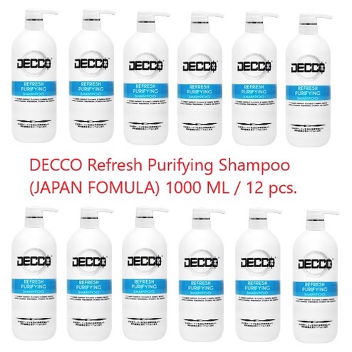 DECCO Refresh Purifying Shampoo (JAPAN FOMULA) 1000 ML / 12 pcs ...