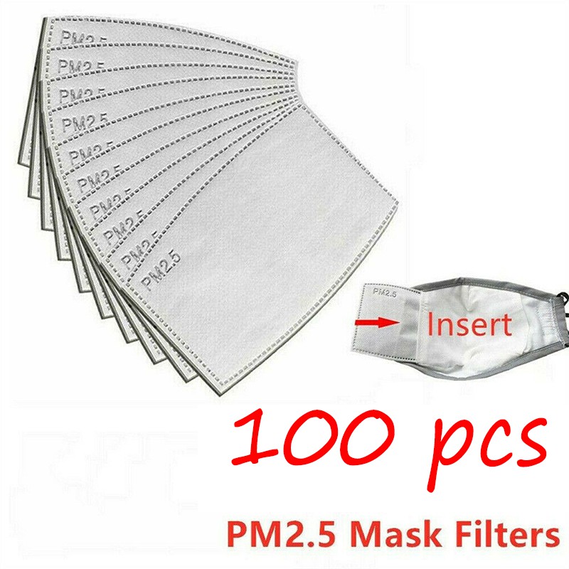 (READY STOCK) Adult Activated Carbon Filter Face Mask Filters PM2.5 5 ...