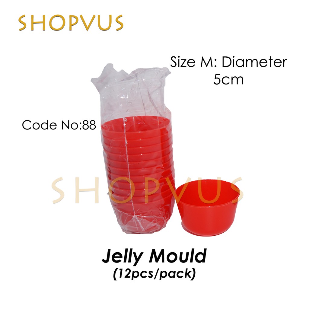 Plastic Jelly Mould / Cake / Pudding Mould / Acuan Jeli / Acuan Pudding ...