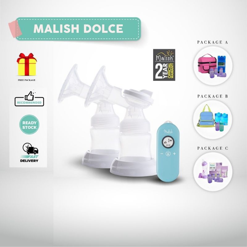 🔥 READY STOCK 🔥 MALISH DOLCE DOUBLE ELECTRIC BREAST PUMP | Shopee Malaysia