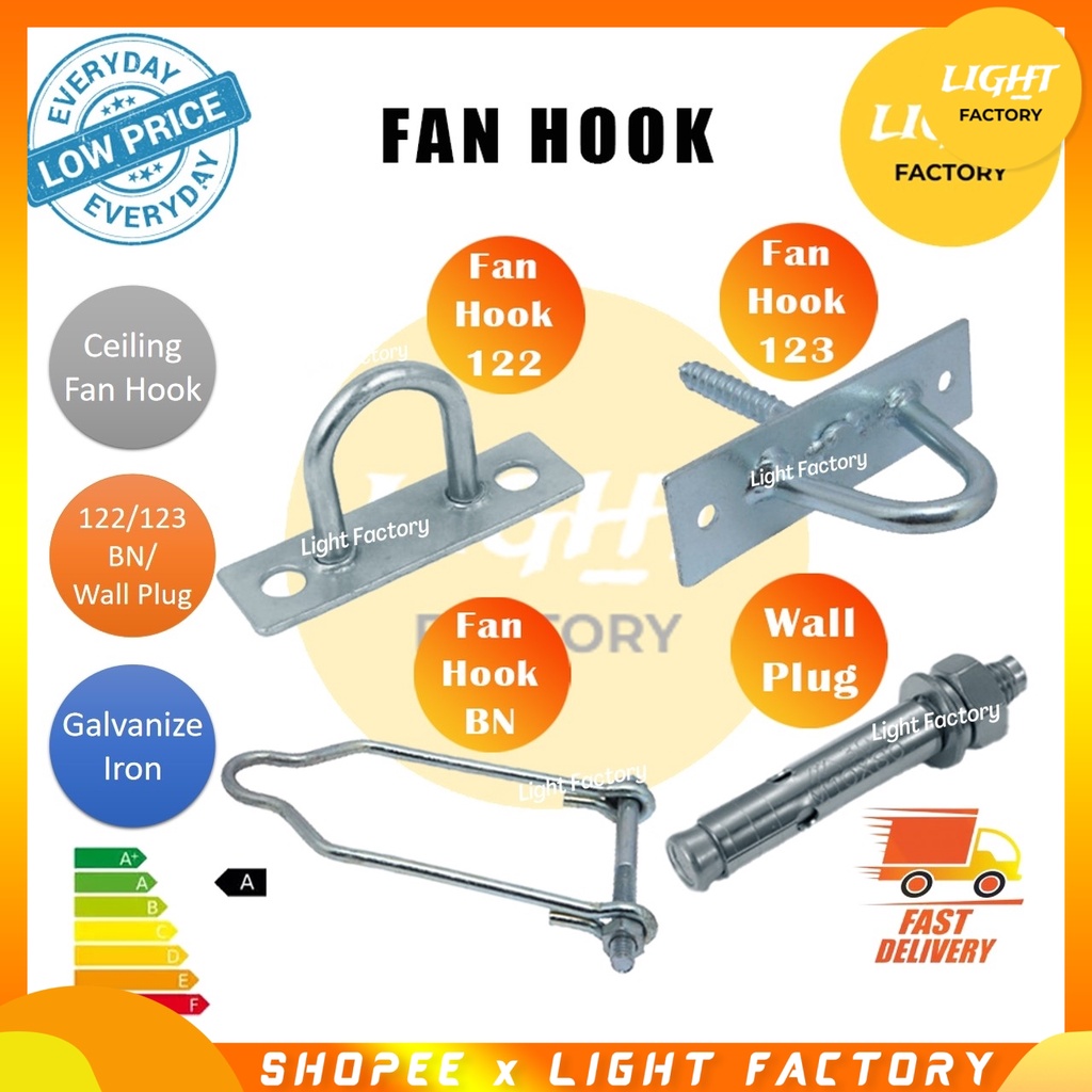 Fan Hook Ceiling Fan Hook Kipas Ceiling | Shopee Malaysia