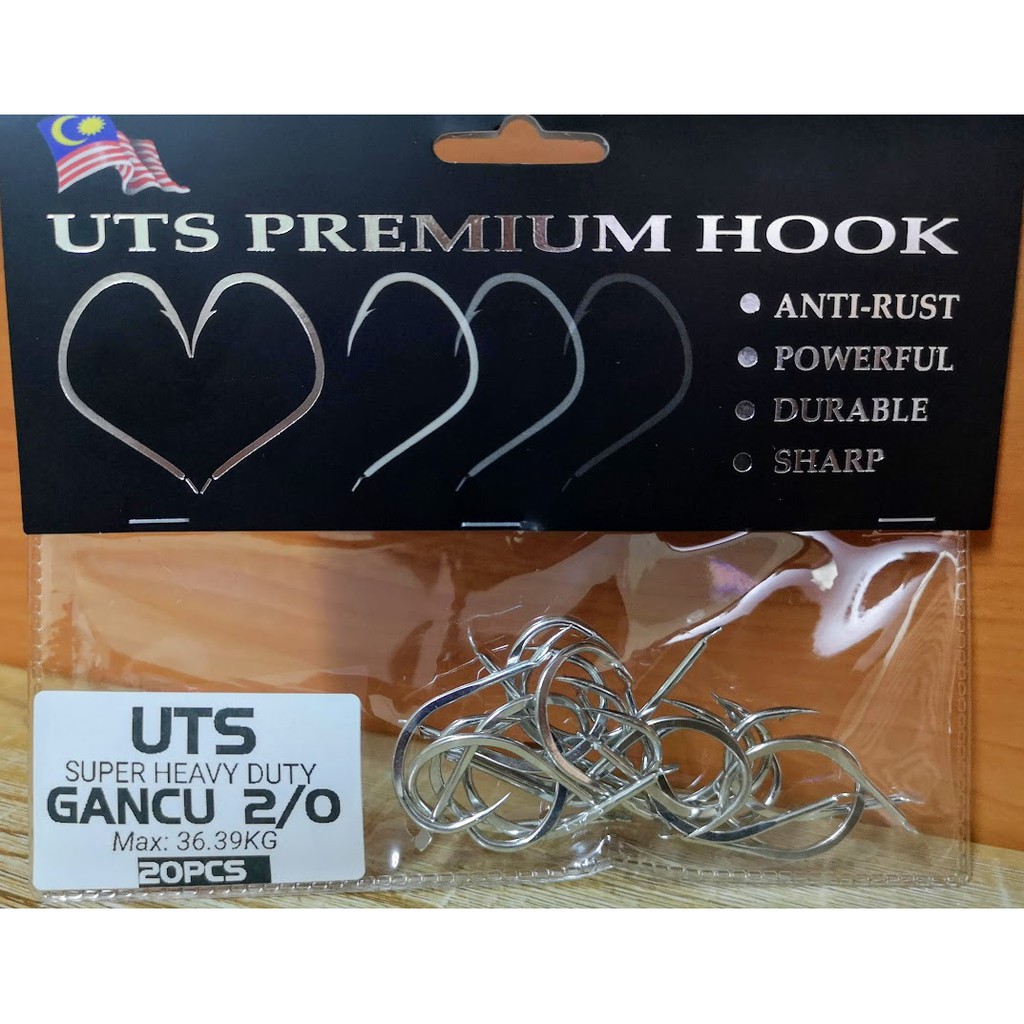 UTS GANCU Mata Jigging Hook 1/0;2/0;3/0;4/0 (20/50PCS) | Shopee Malaysia